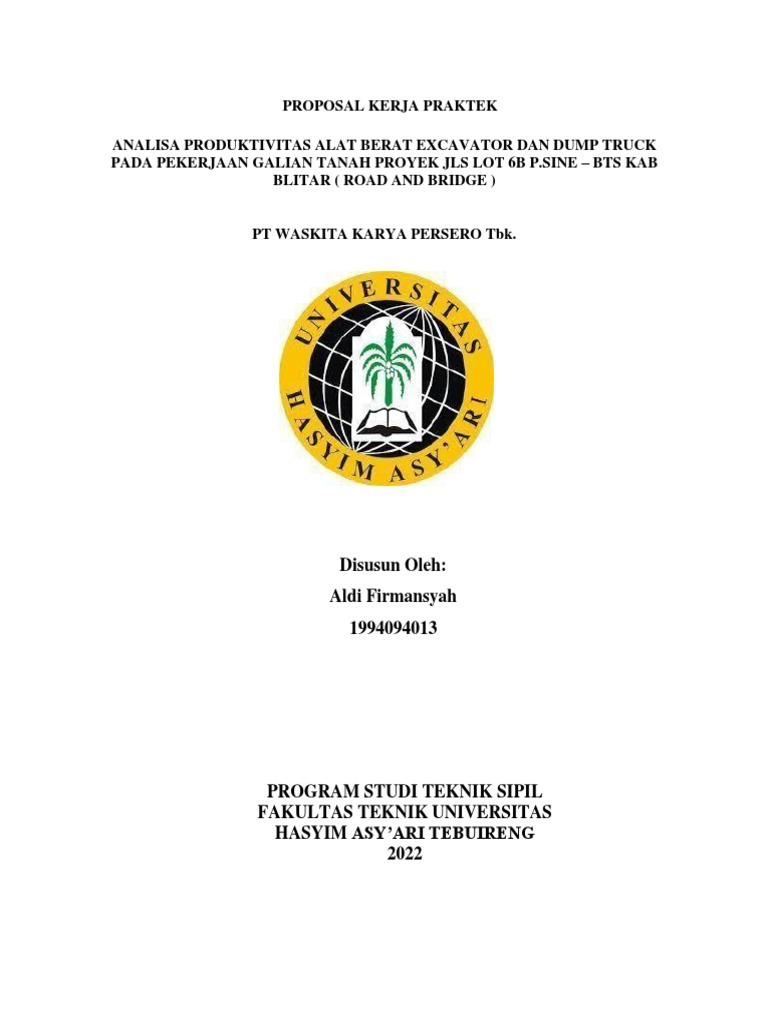 Proposal Kerja Praktek Aldi Firmansyah | PDF