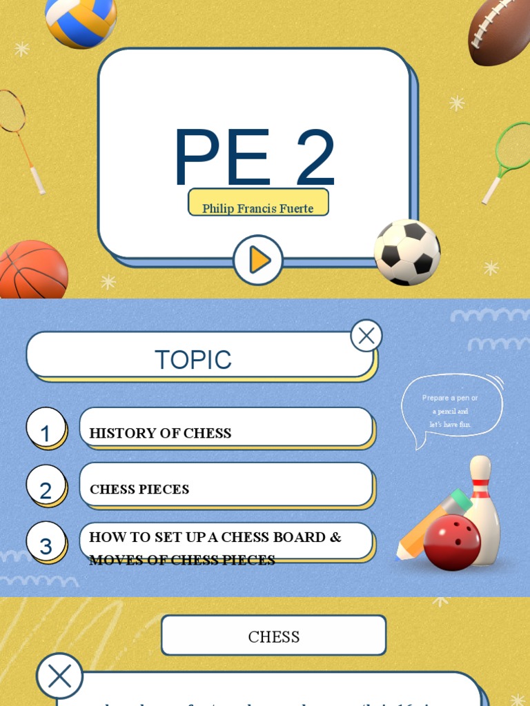 PE 2 Lesson 6 Chess | PDF | Chess | Competitive Games