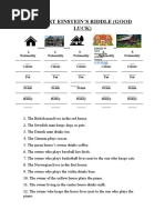 Einsteins Riddle | PDF | Puzzles