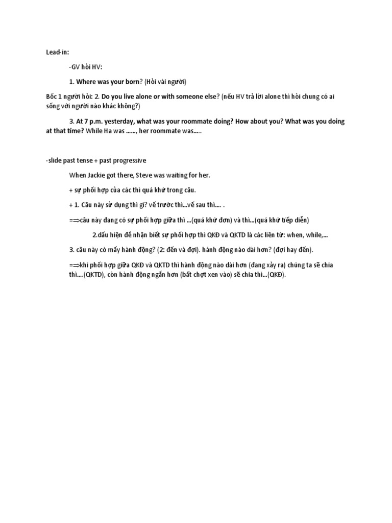 Lesson Plan - BASIC - Past Tense | PDF