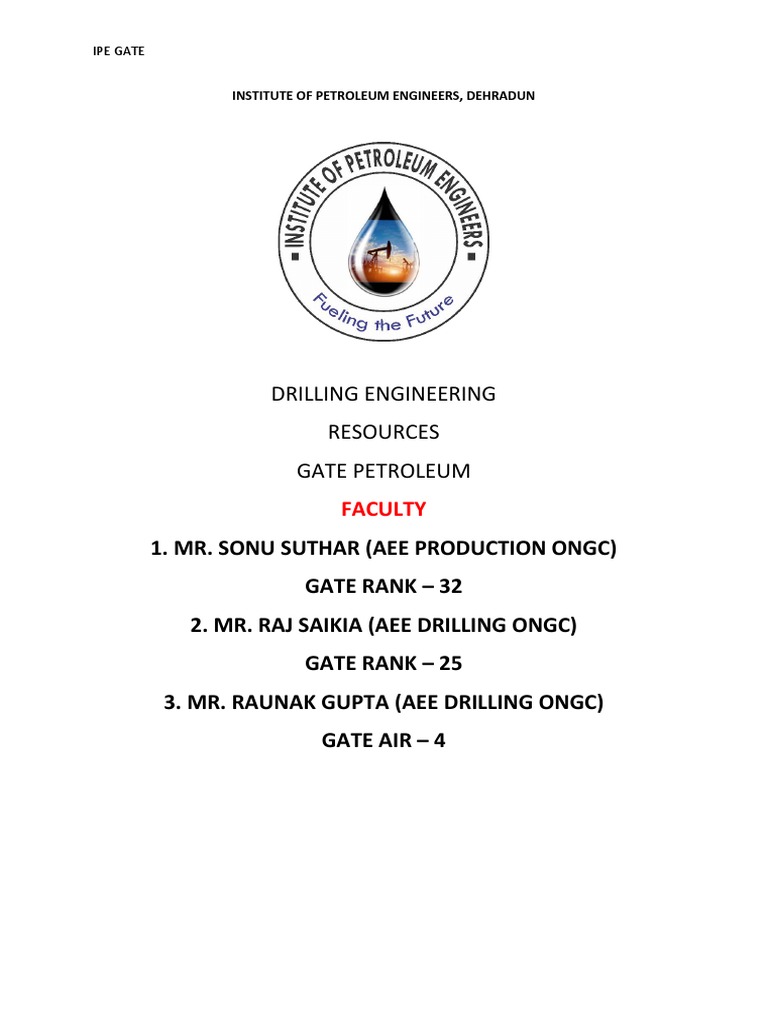 Drilling Engineering Lecture Details | PDF | Oil Well | Drilling