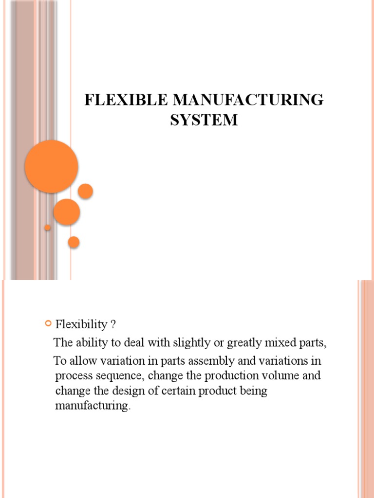 Flexible Manufacturing System | PDF | Economic Sectors | Secondary ...