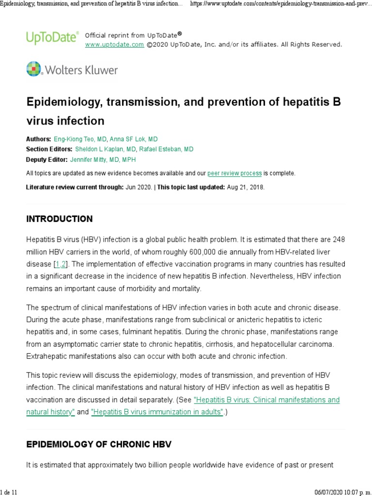 Hepatitis B | Download Free PDF | Hepatitis B | Hepatitis