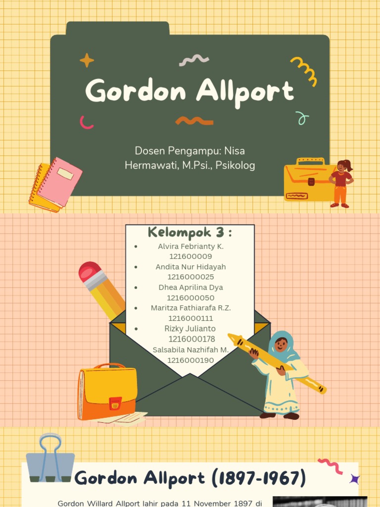 Teori Kepribadian Gordon Allport | PDF | Pengembangan Diri
