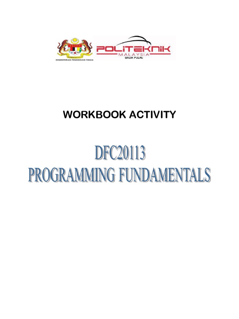 Workbook Activity 2 (Question) | PDF | Programming | Computer Program