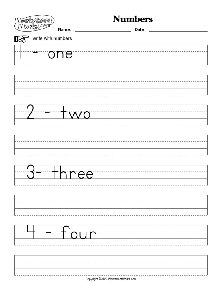 WorksheetWorks Numbers 1 | PDF