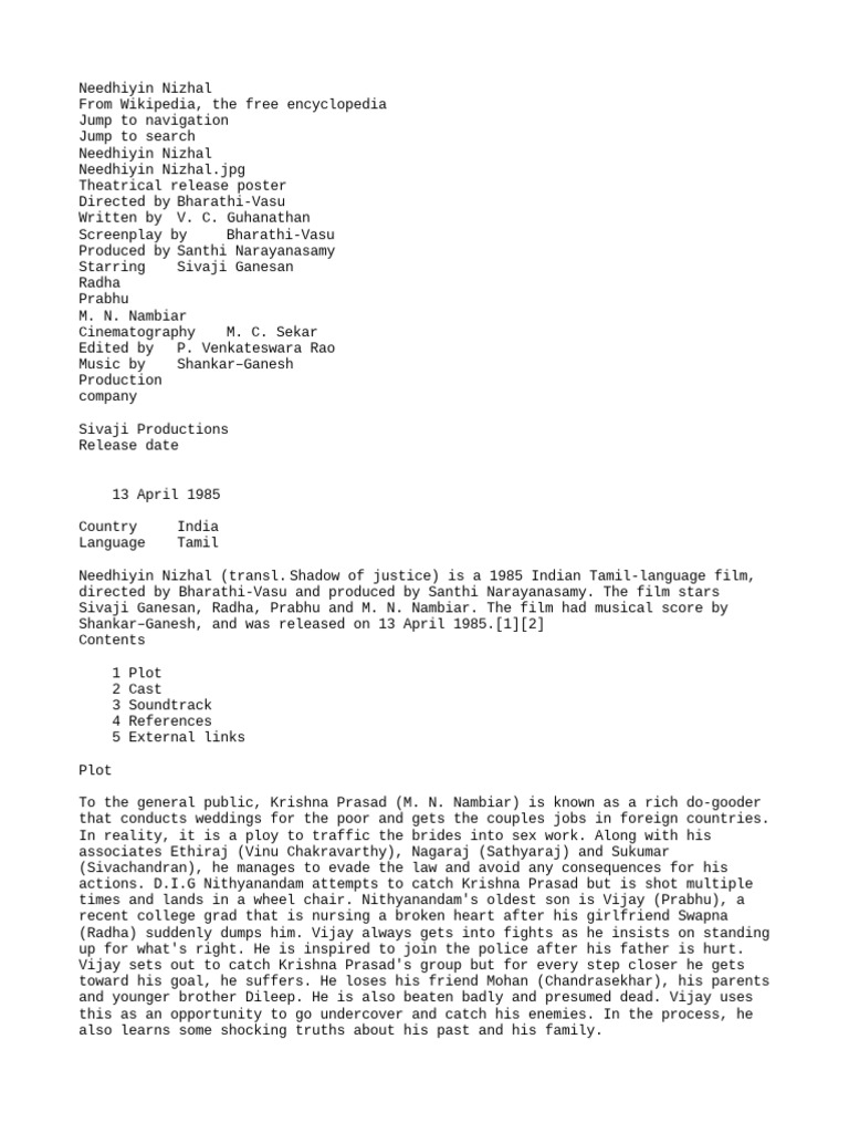 Naan Mahaan Alla (1984 Film) | PDF | Works | Cinema Of India