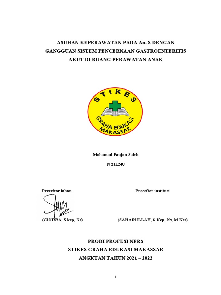 Askep GEA Anak Moh Fauzan | PDF