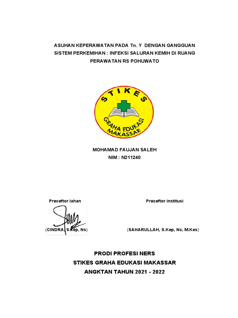Asuhan Keperawatan ISK di RS Pohuwato | PDF | Ilmu Sosial
