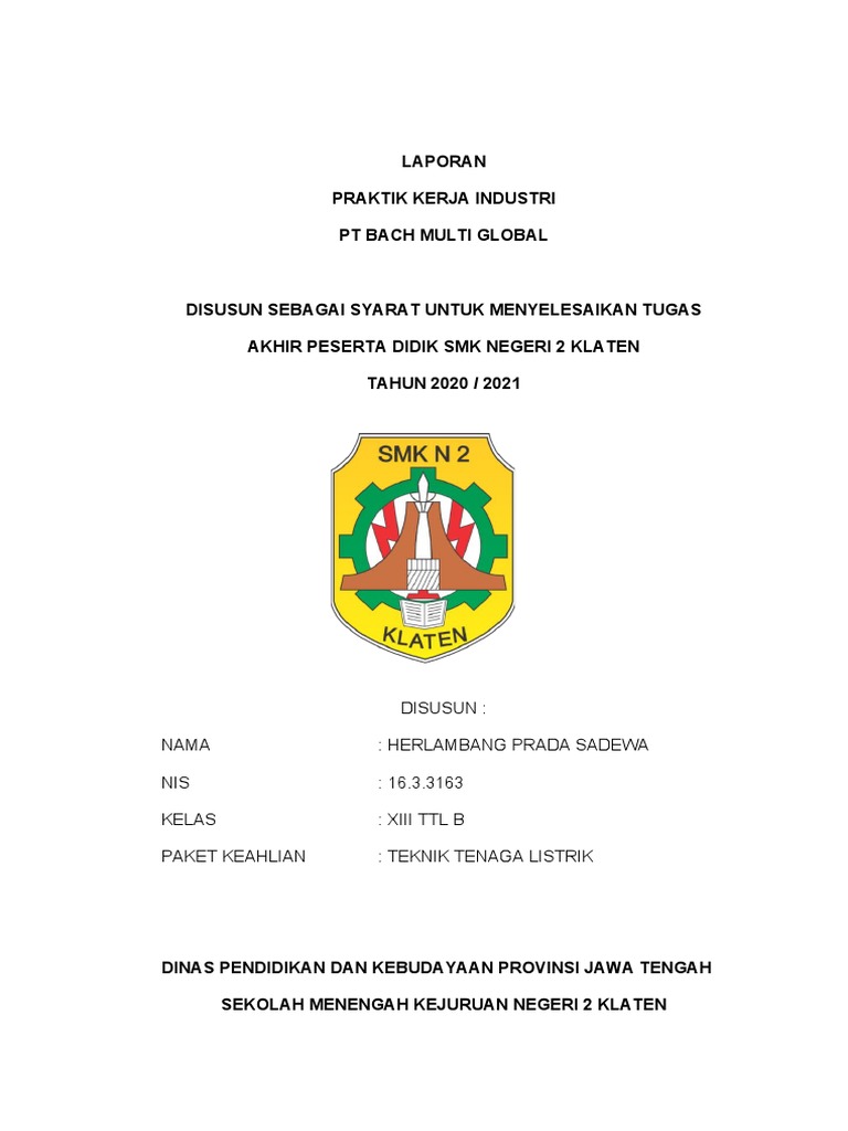 Laporan PKL di PT Bach Multi Global | PDF