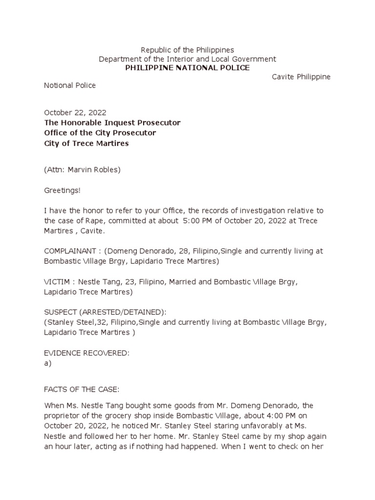 Inquest Referal Form | PDF | Law | Mystery, Thriller & Crime Fiction