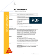SikaQuick®-1000 Product Data Sheet | PDF | Concrete | Strength Of Materials