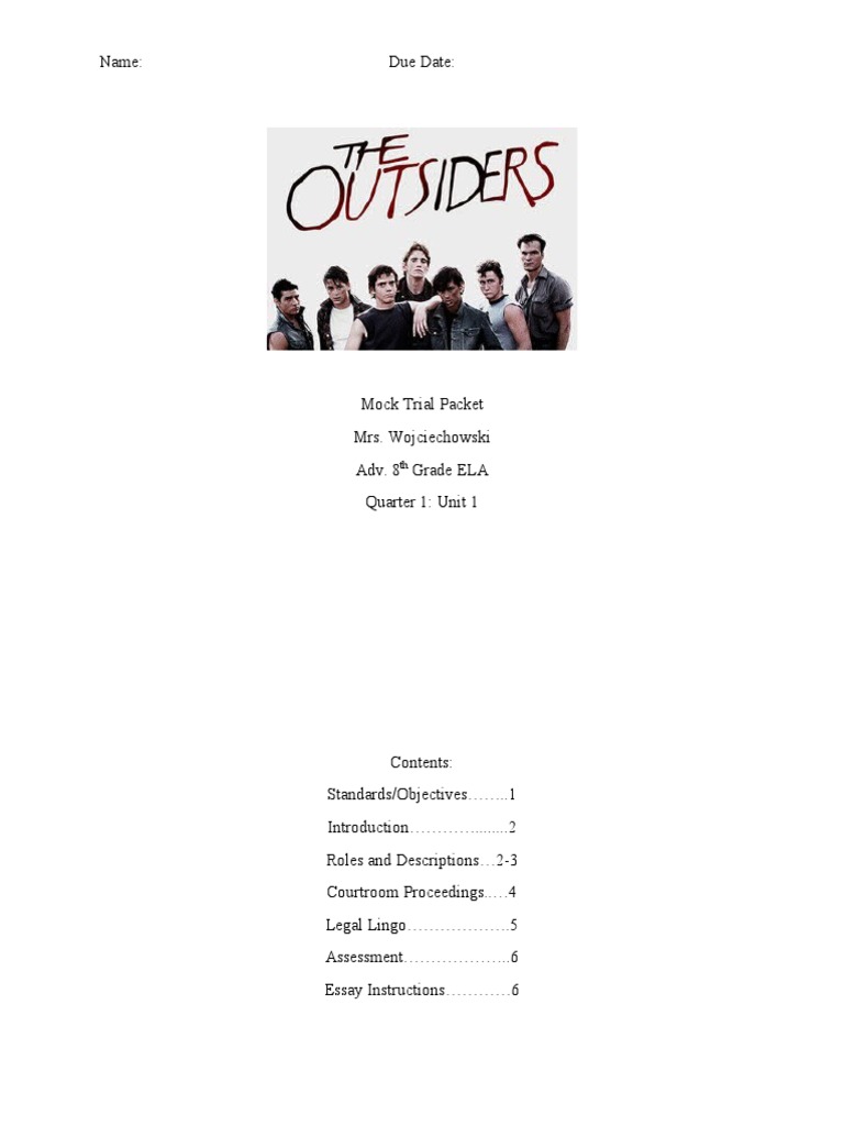 Mock Trial Packet | PDF | Witness | Courtroom