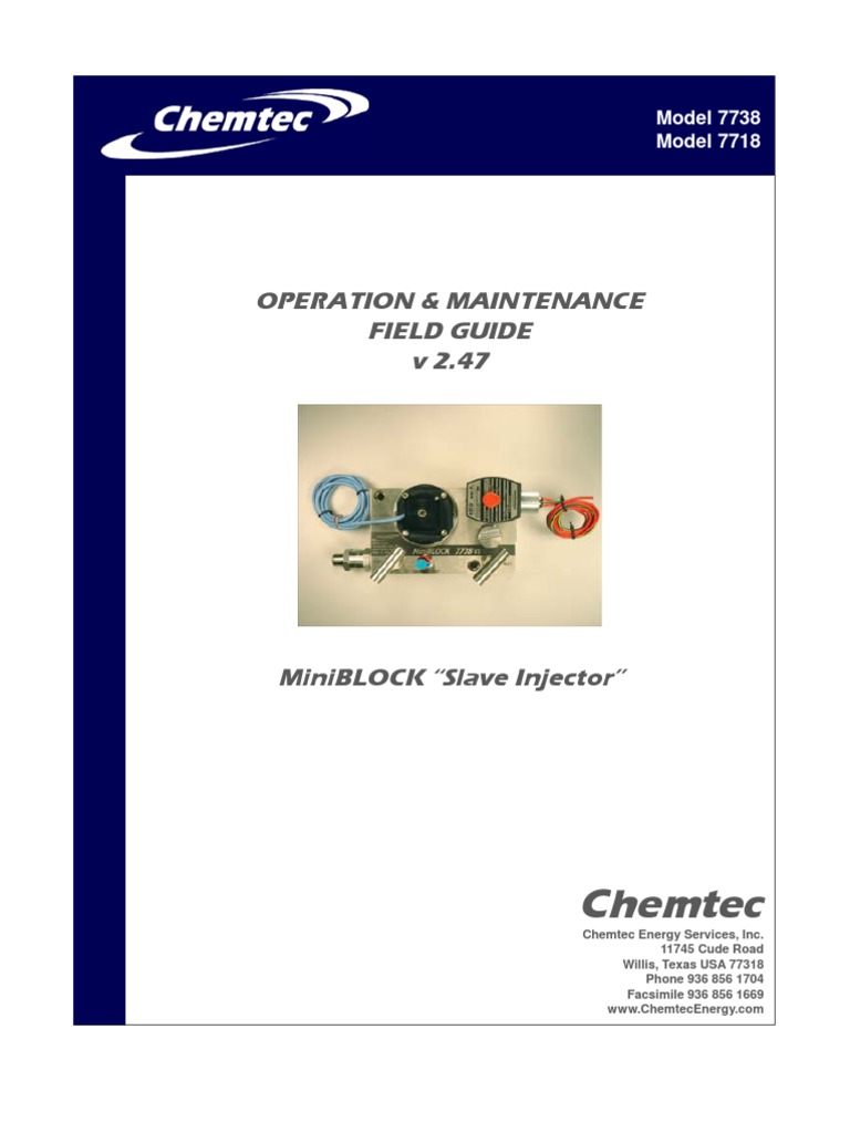 MiniBLOCK Maintenance Field Guide v2.47 | PDF | Fuel Injection ...