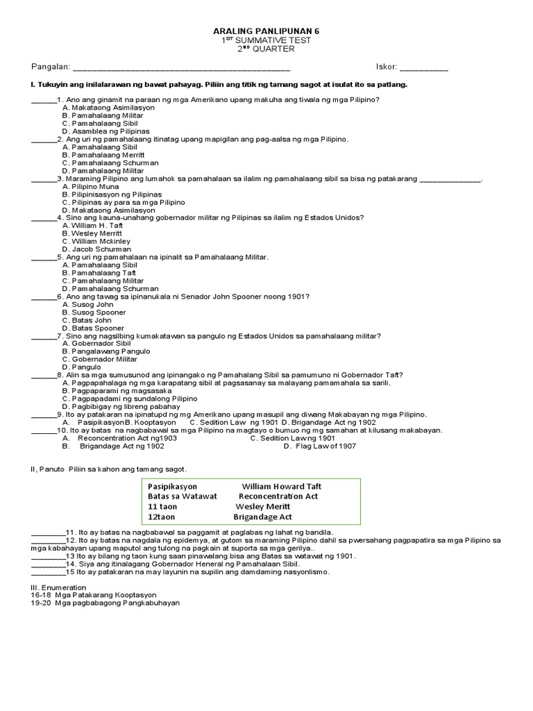 LONG Quiz No1 | PDF