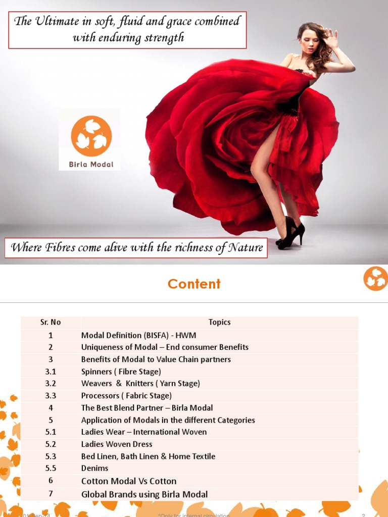 Birla Modal | PDF | Rayon | Textiles