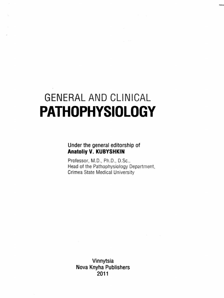 General and Clinical Pathophysiology | PDF | Pathology | Doctor Of Medicine