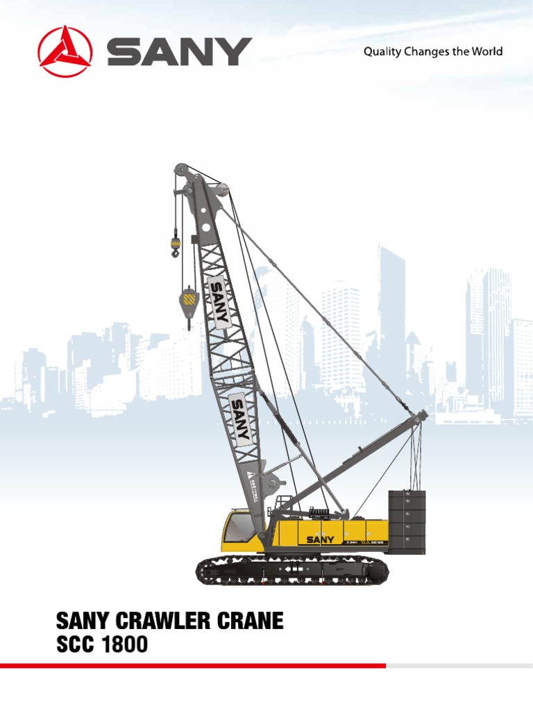 SCC 1800 SANY Crawler Crane | PDF