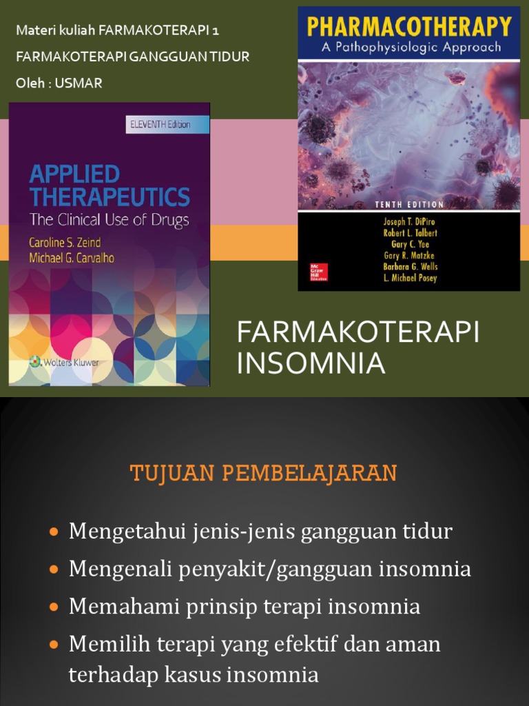 03 Farmakoterapi Insomnia - New 2020 | PDF
