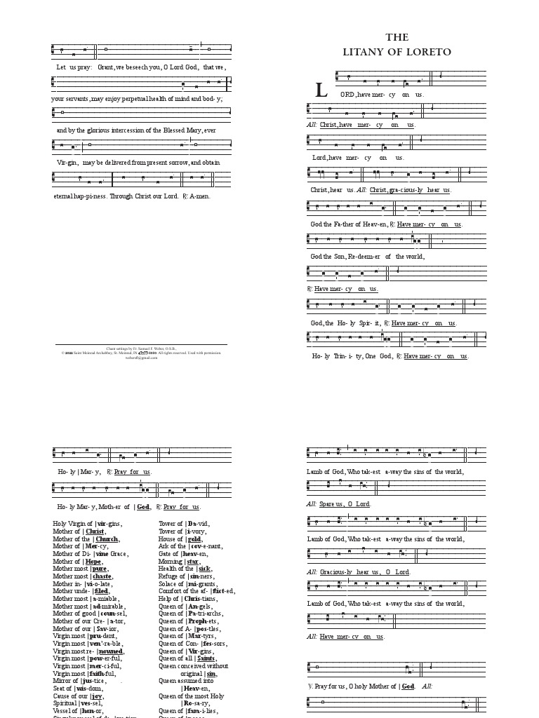 Litany of Loreto. 2022.+ | PDF | Christian Worship And Liturgy ...