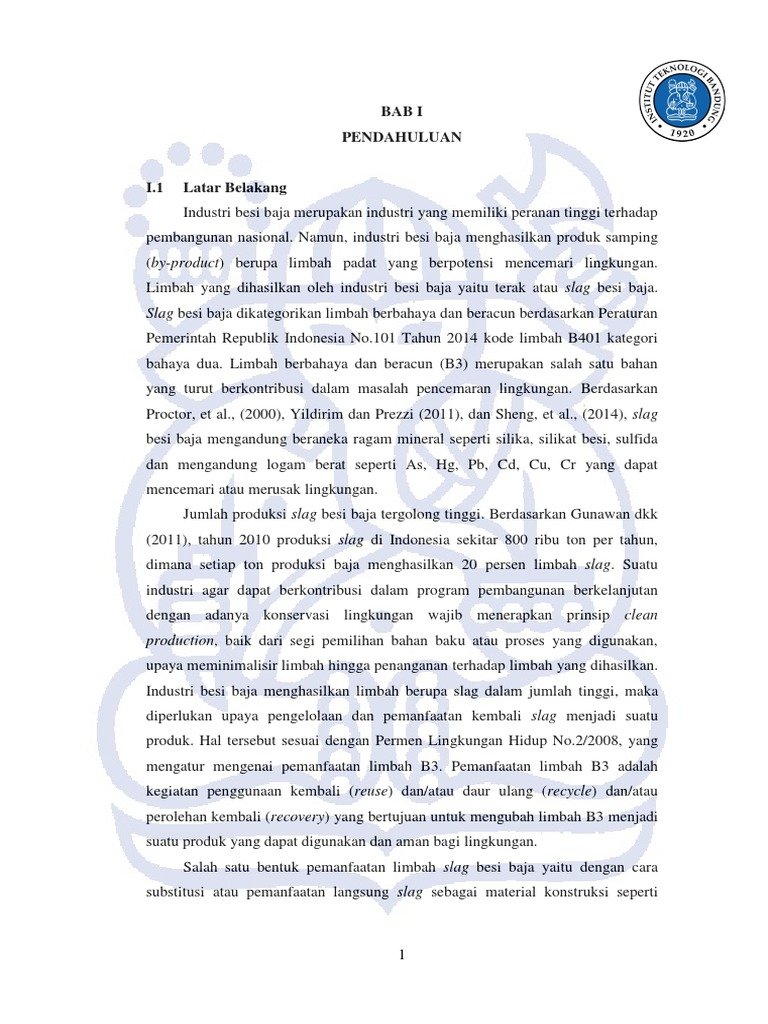 Pemanfaatan Slag Besi Baja untuk Konstruksi | PDF | Ilmu Sosial