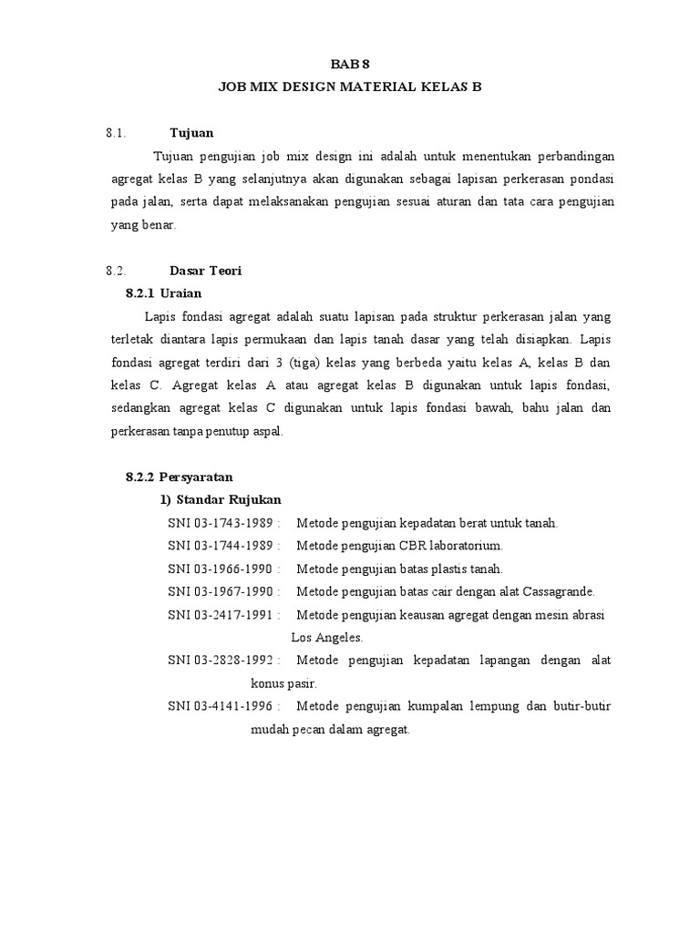 BAB 8 Job Mix Agregatsony | PDF