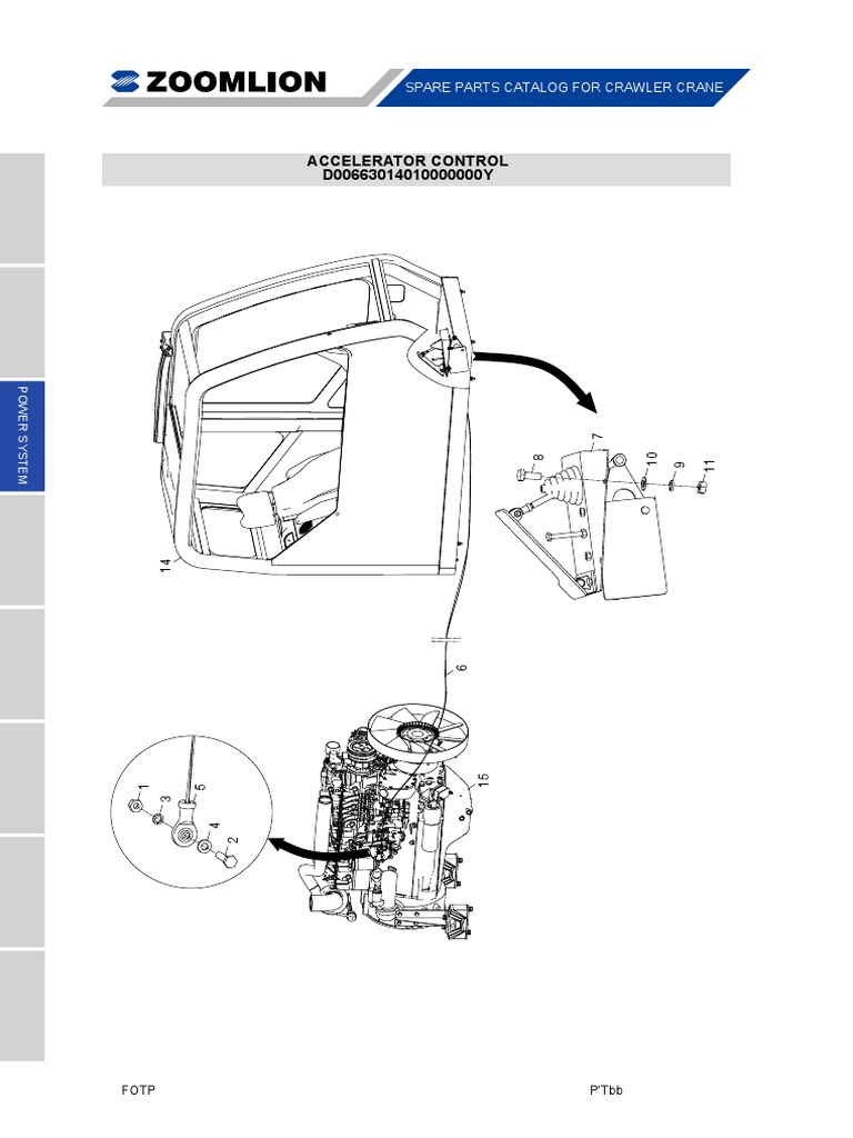Accelerator Control Zoomlion Crawler Crane 55ton | PDF | Tools | Machines