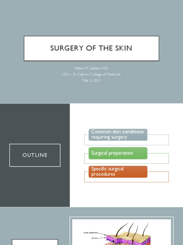 Surgery of The Skin | PDF | Wound | Surgical Suture