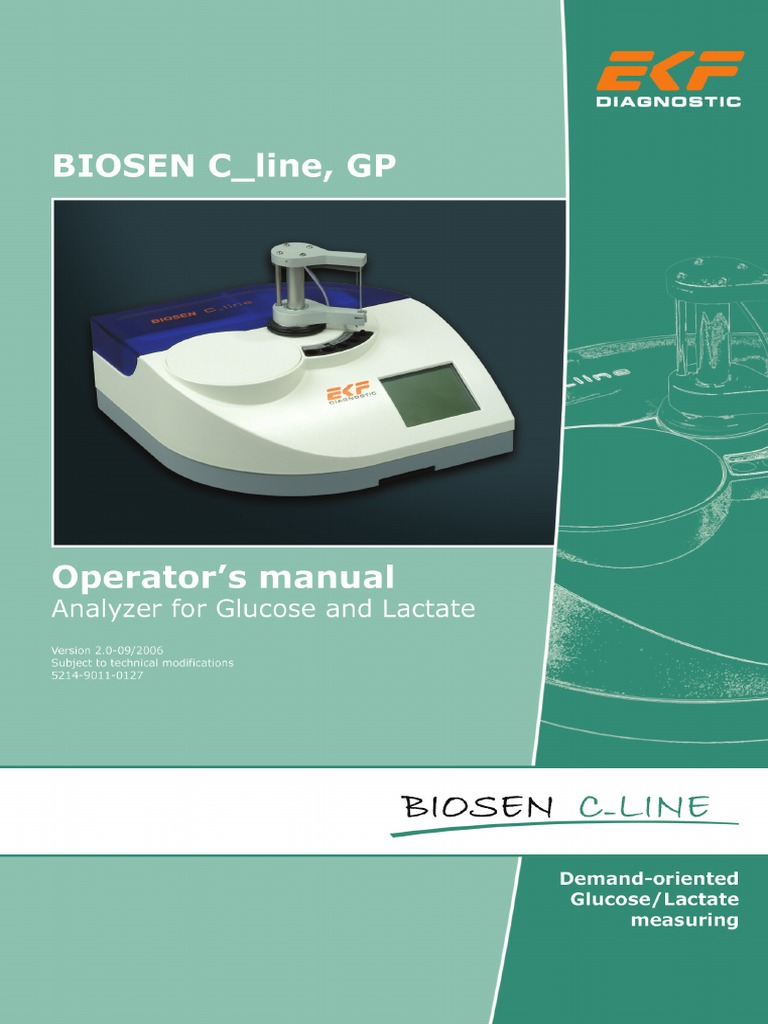 Biosen C Line. Operator's Manual | PDF | Business | Technology ...