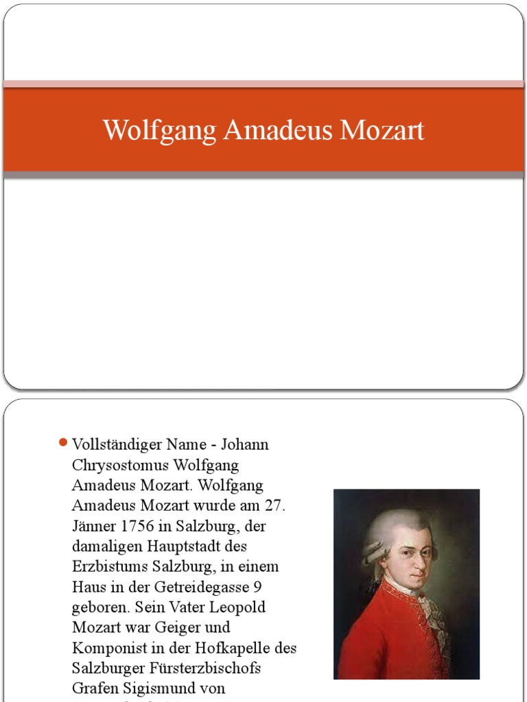 Wolfgang Amadeus Mozart | PDF