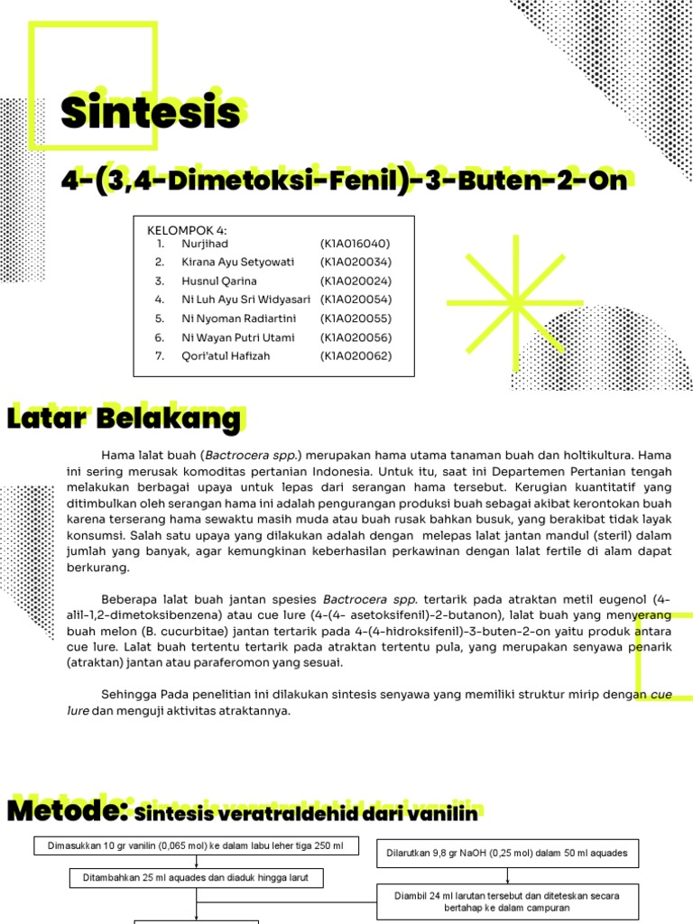 Sintesis Atraktan Lalat Buah | PDF