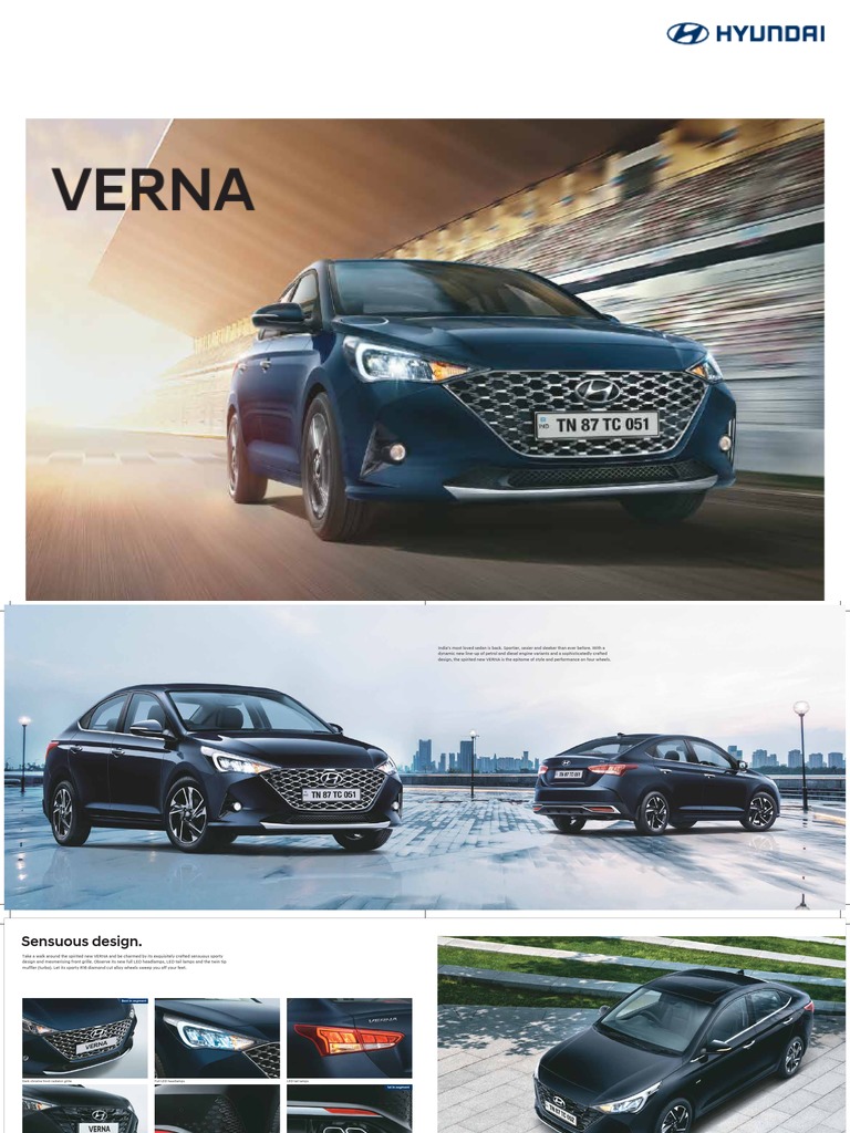 Verna Brochure | PDF | Anti Lock Braking System | Car Body Styles