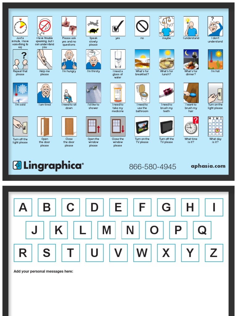 A Communication Board for an Individual with Aphasia | PDF