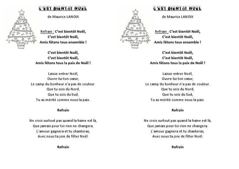 C'est bientôt Noël : Chantons ensemble ! | PDF
