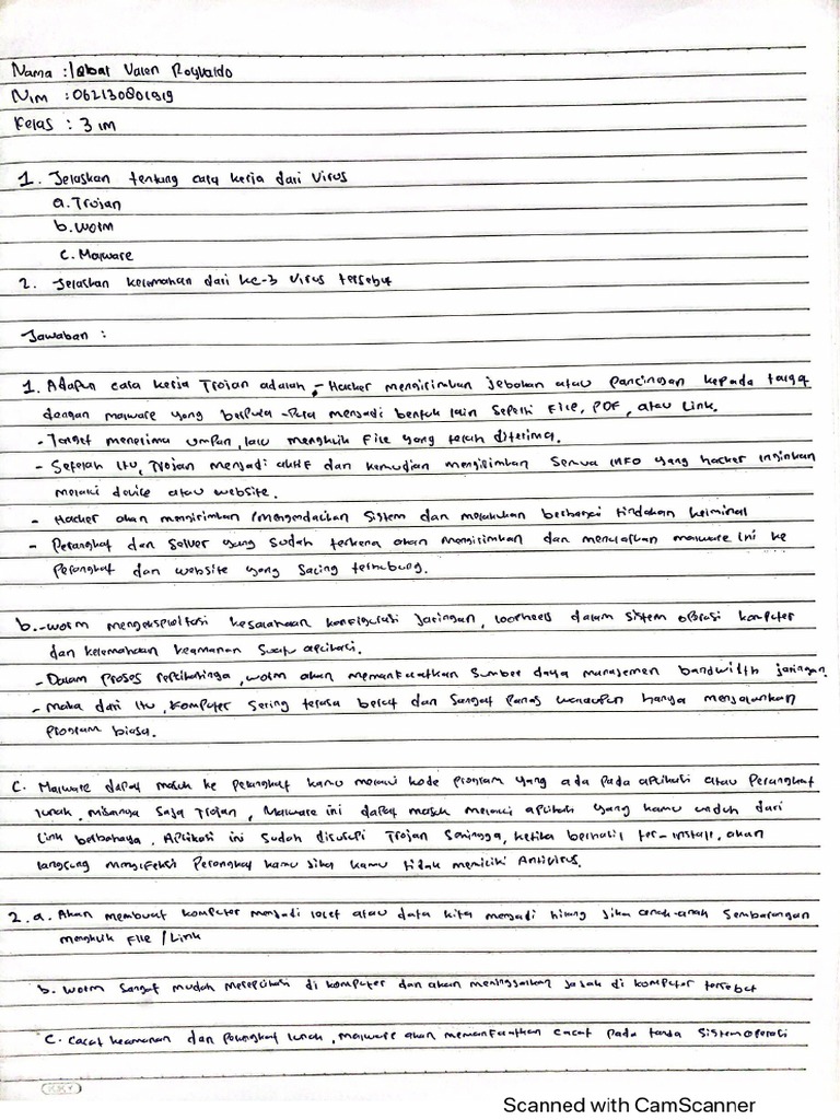 IqbalValenRoyvaldo 062130801919 Latihan1 | PDF