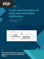 State and Non State Institutions | PDF | Institution | Cooperative