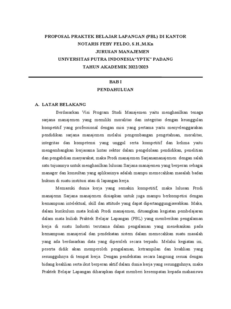 Proposal Notaris | PDF | Seni