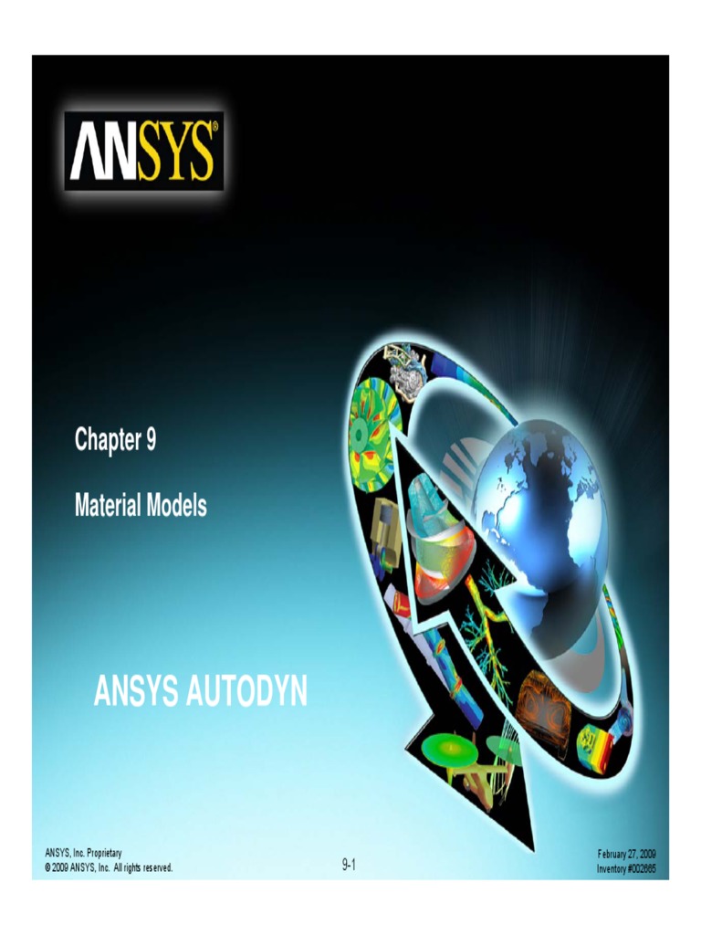 Dokumen - Tips Ansys Autodyn Chapter 9 Material Models | PDF
