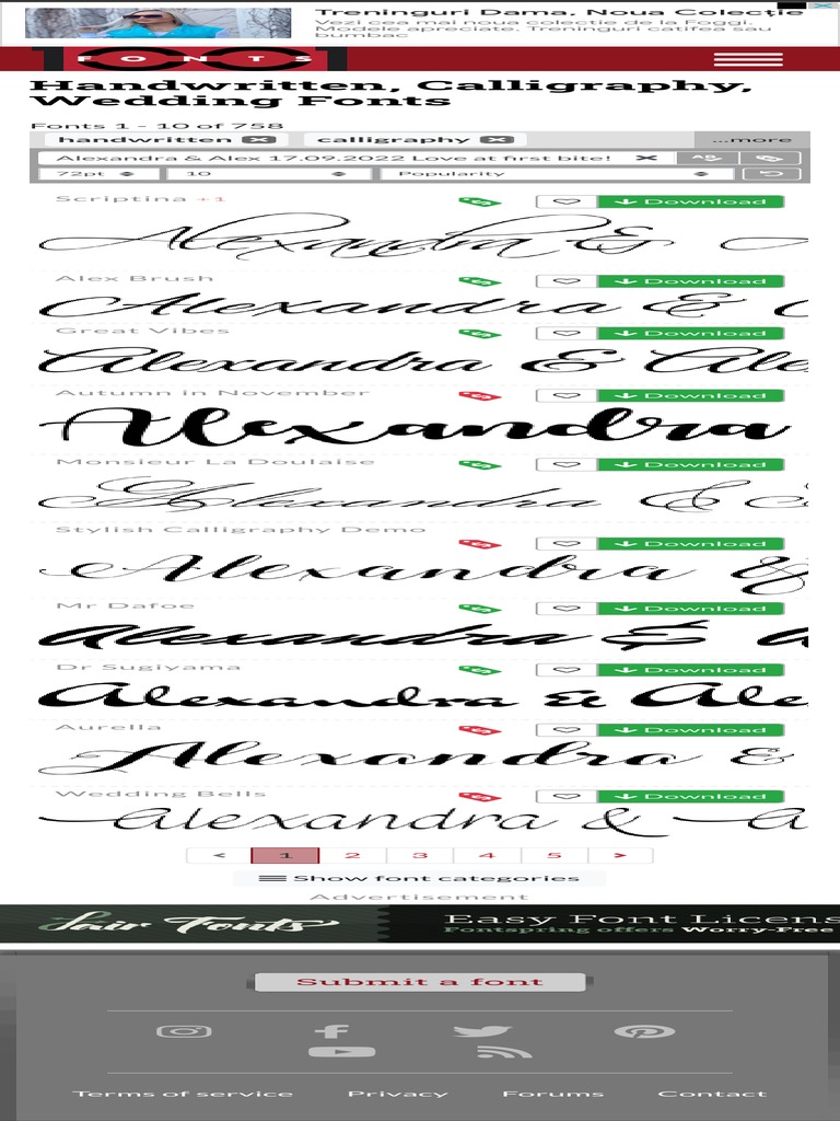 758 Free Handwritten, Calligraphy, Wedding Fonts 1001 Fonts | PDF