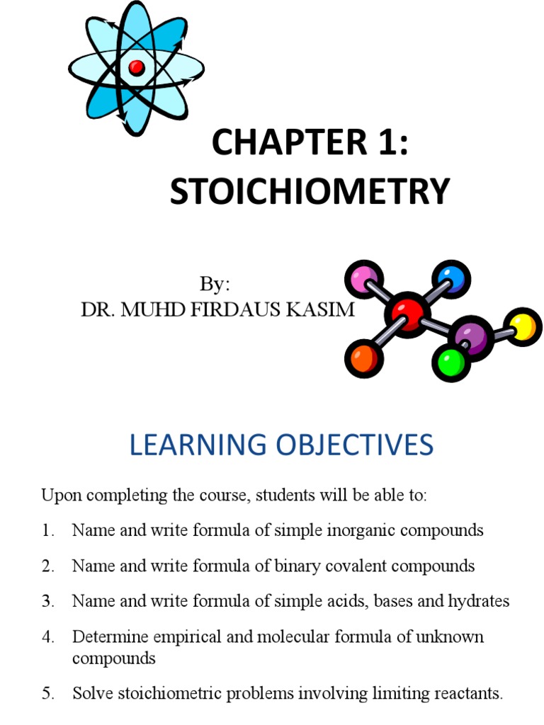 Chapter 1 Stoichiometry - Student | PDF | Mole (Unit) | Ion