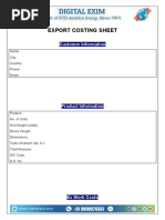 Landed Cost Sheet Excel Template | PDF