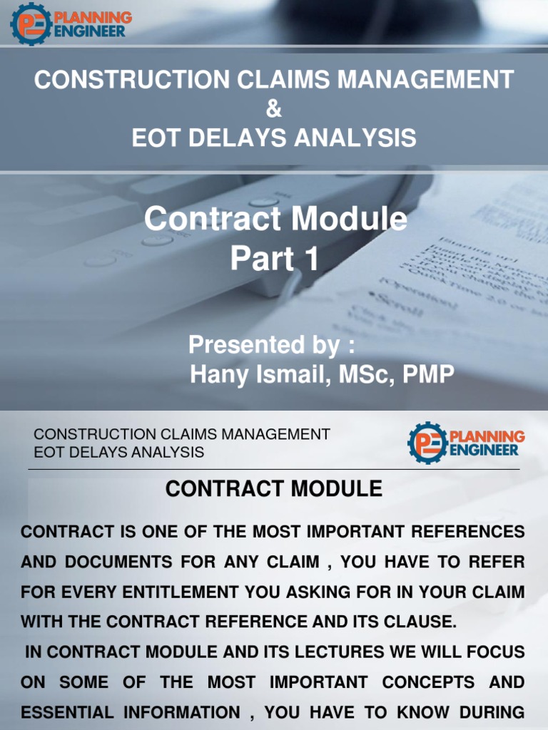 Construction Claim Management & EOT Delay Analysis | PDF | Indemnity | Employment