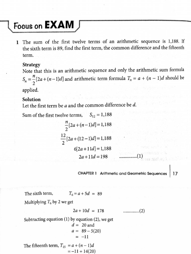 Revision Chapter 2 Sequence | PDF