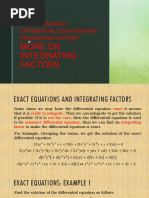EMATH 003 - Module 3 - Exact and Non-Exact Differential Equations (CE21S5) | PDF | Equations ...