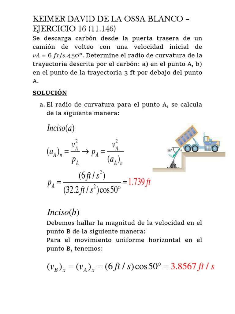 Ejercicio 16 Dinámica | PDF