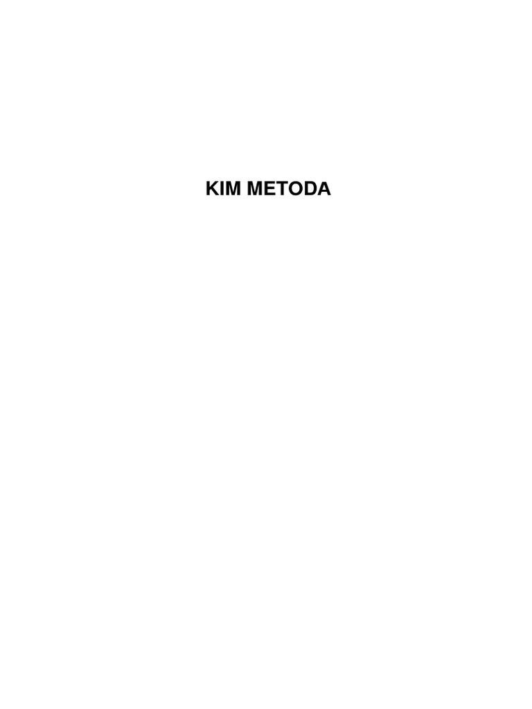 Kim Metoda | PDF