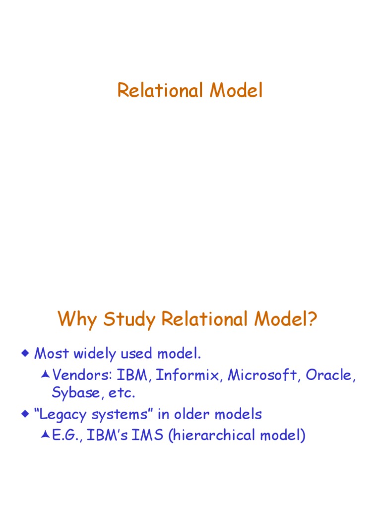 Relational Data Model Pdf Relational Database Relational Model