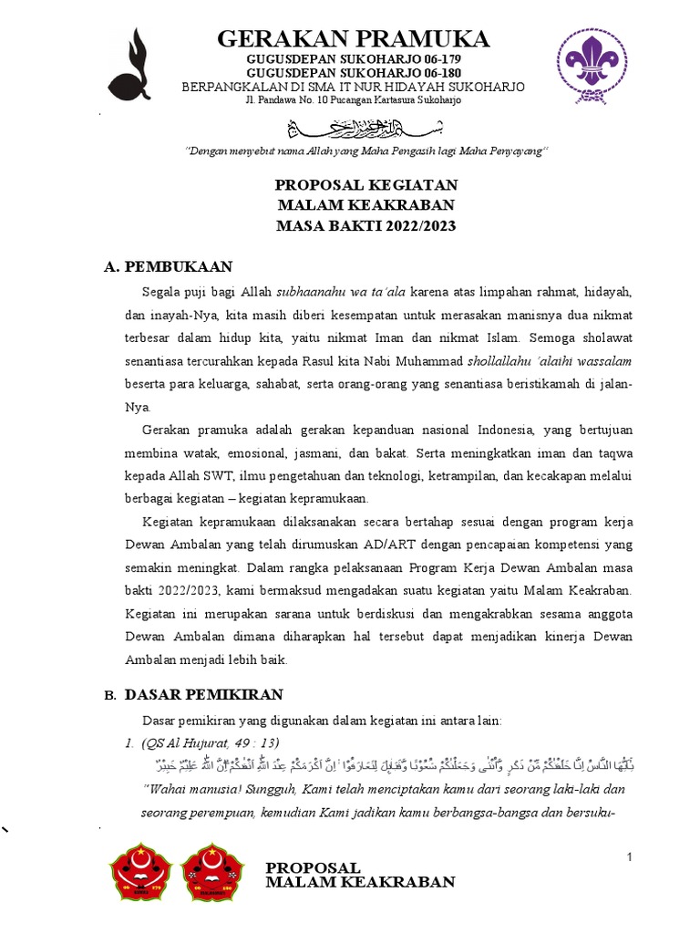 Proposal Makrab | PDF