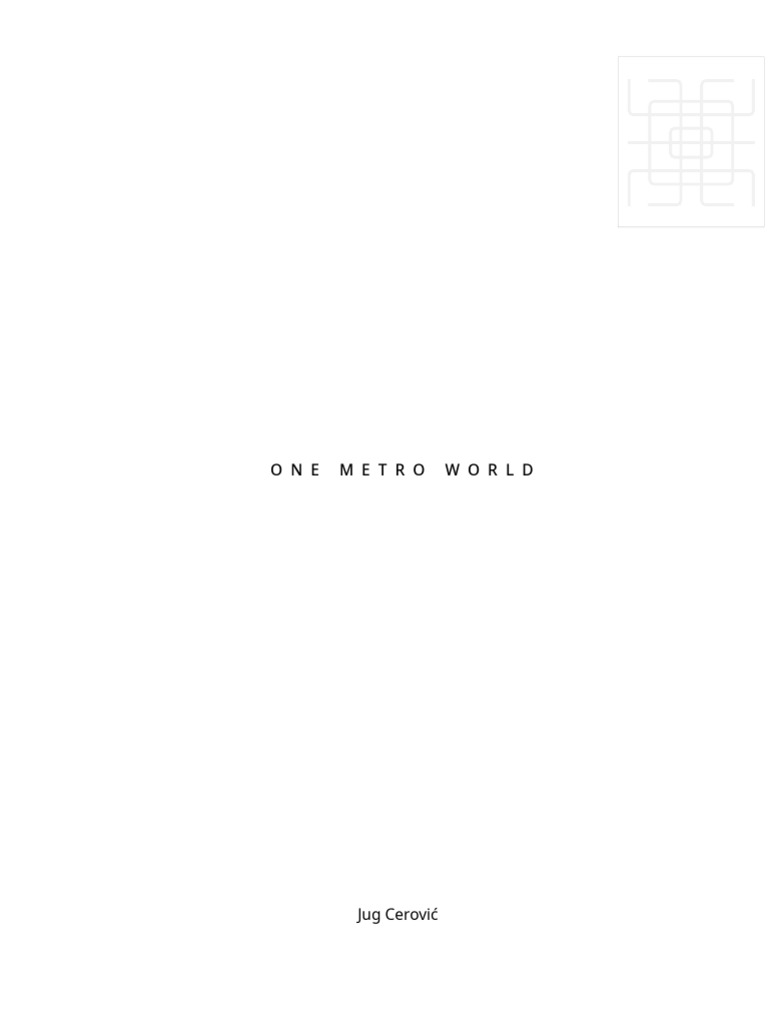 One Metro World Jug Cerovic | PDF | Rapid Transit | Transport