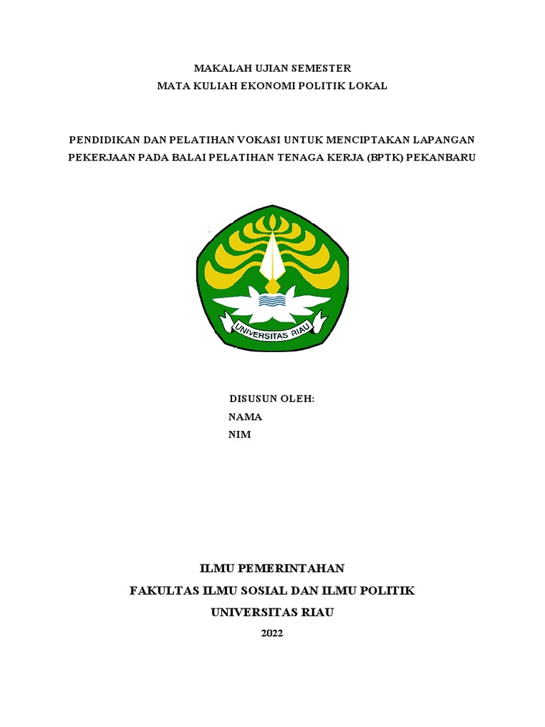 Makalah Menciptakan Lapangan Kerja | PDF